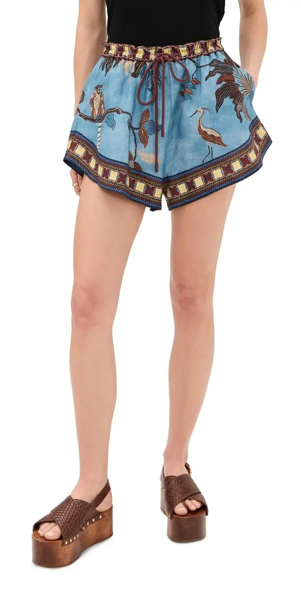 ALEMAIS Georgie Linen Shorts - Multi