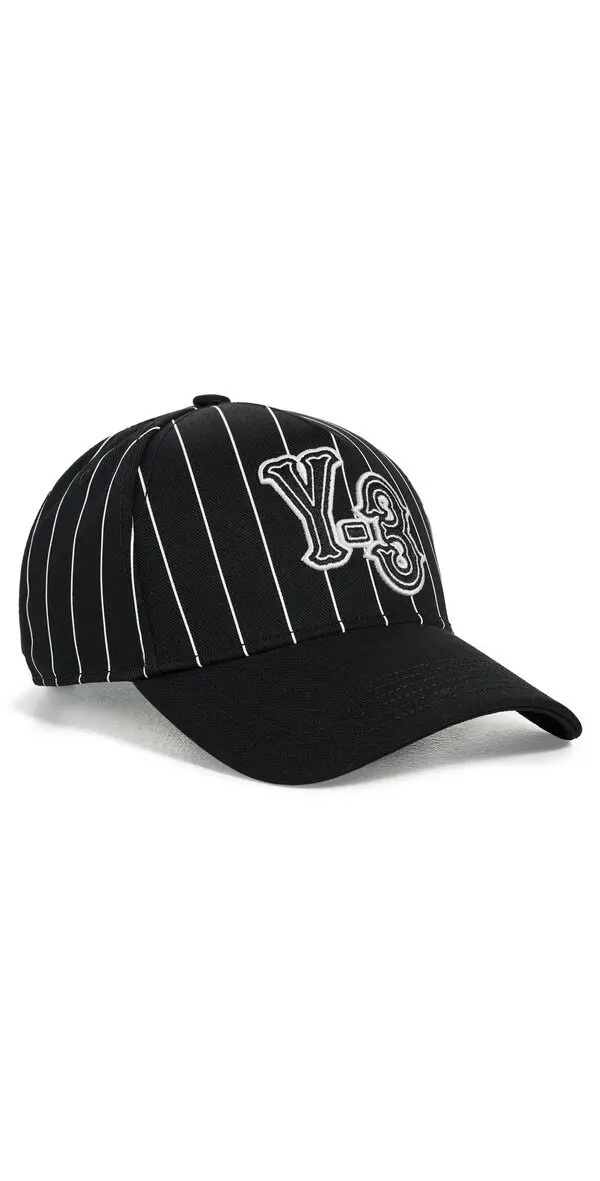 Y3 Pinstripe Cap - Black