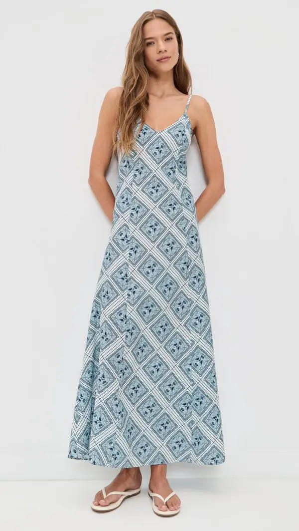 Playa Lucila Printed Cotton Maxi Dress