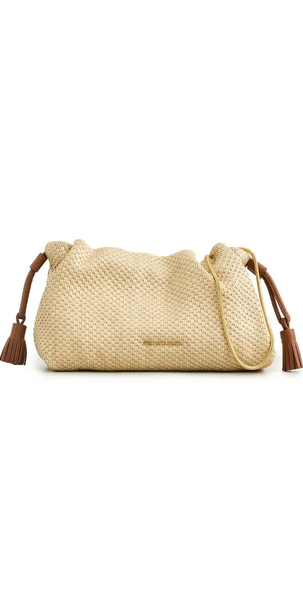 Veronica Beard Small Raffia Stash Bag