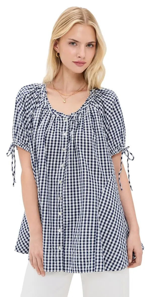 Free People Farley Gingham Tunic