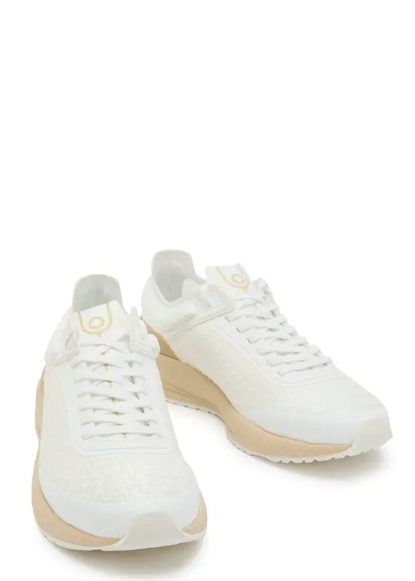 NOW YOU LIVE Performance Mesh Sneakers - White