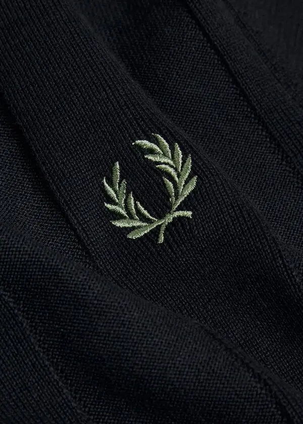 Fred Perry Logo-embroidered Fine-knit Cotton Shirt