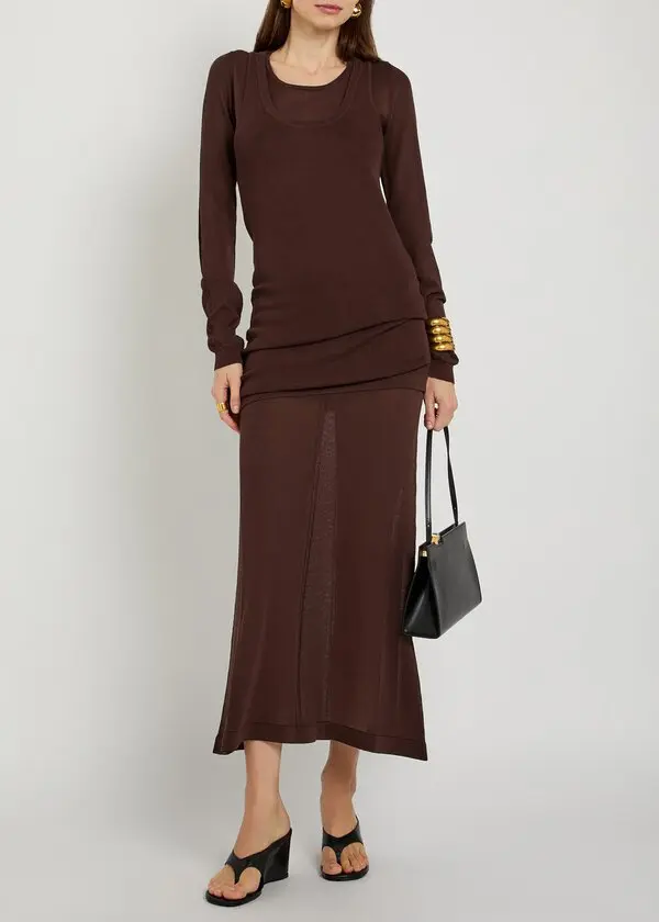 LEMAIRE Fine-knit Midi Dress