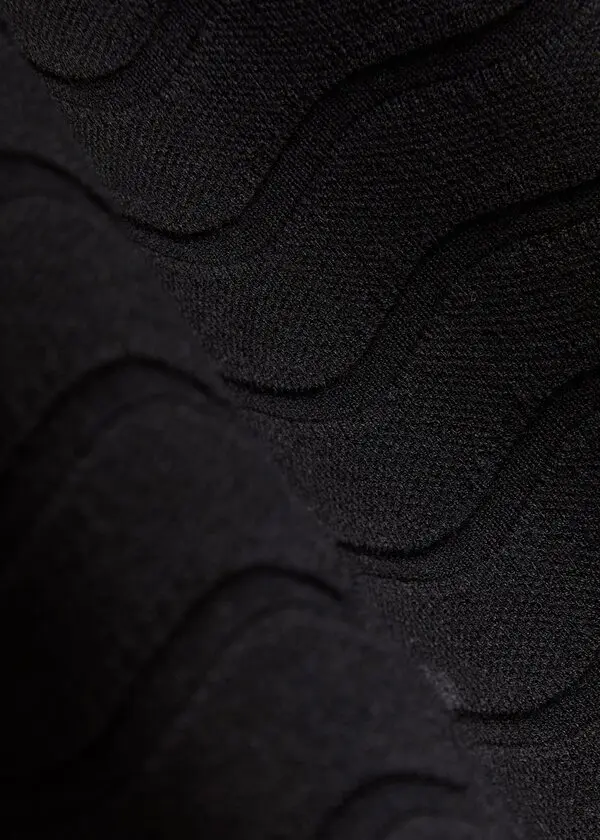 Emporio Armani Textured-knit Midi Dress
