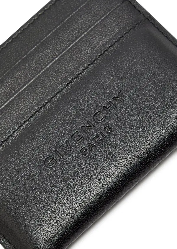 Givenchy Padded Logo Leather Card Holder
