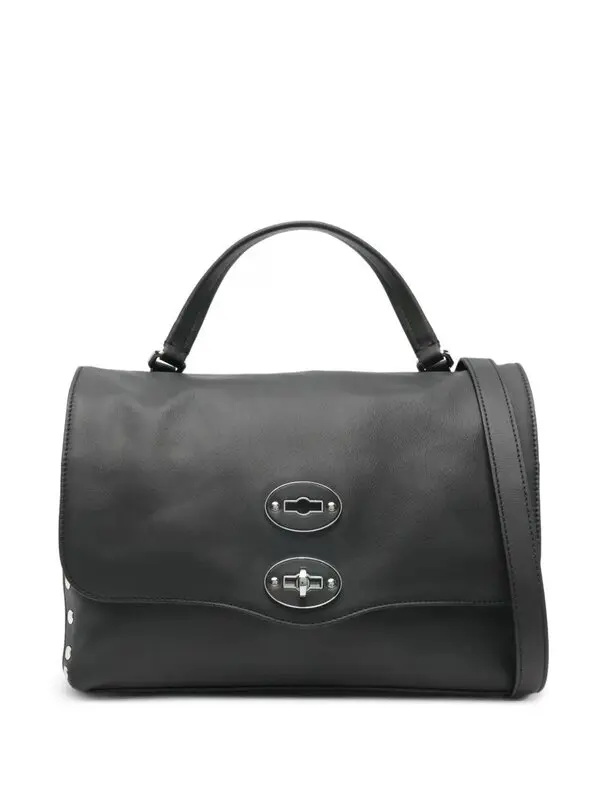 ZANELLATO Postina Turn-lock Shoulder Bag - Black