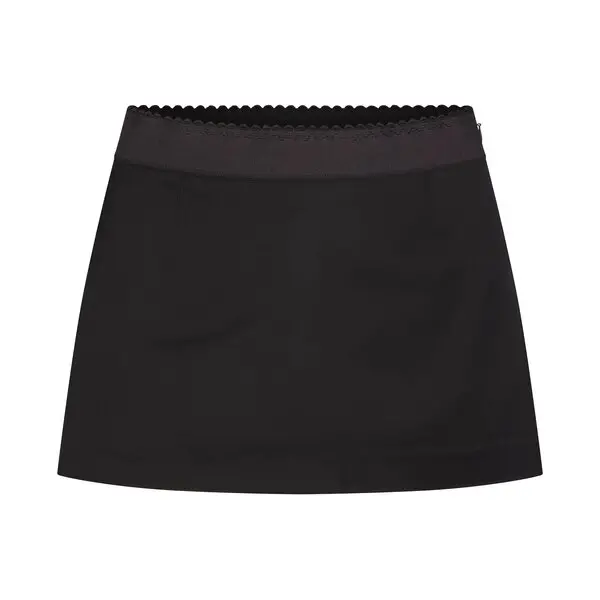 SKIMS Satin Mini Skirt - Obsidian