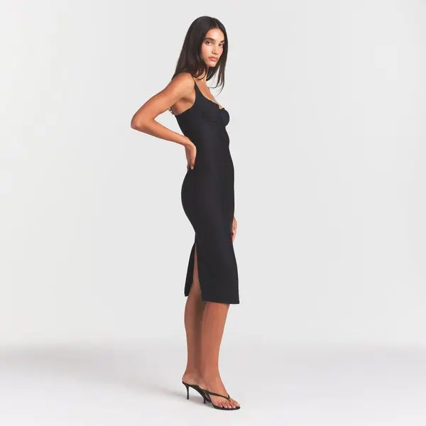 SKIMS Body Midi Dress - Onyx