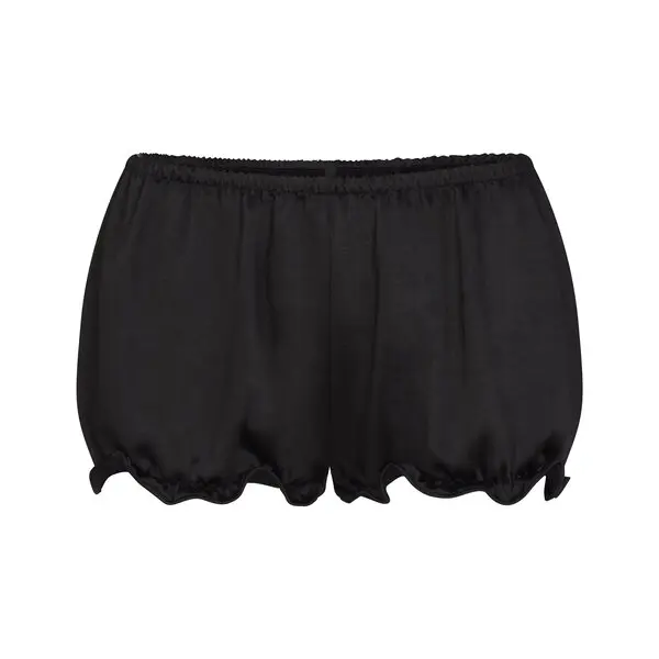 SKIMS Lightweight Satin Bloomer Short - Obsidian