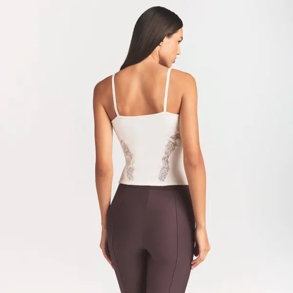 SKIMS Lace Knit Tank Top - Sugar