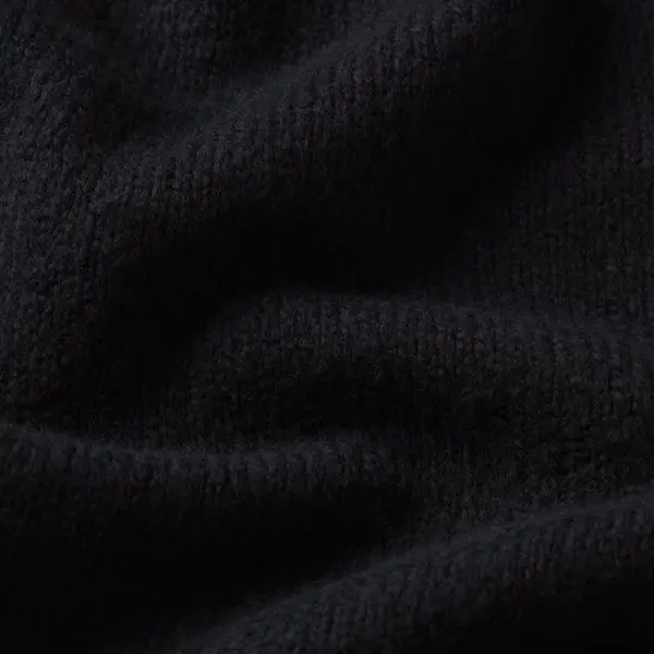 SKIMS Lace Knit Long Sleeve Mini Dress - Obsidian