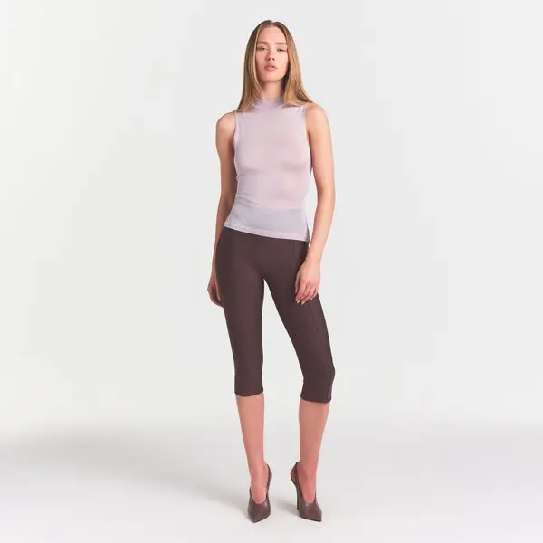SKIMS Slinky Knit Mock Neck Tank Top - Iris Mica