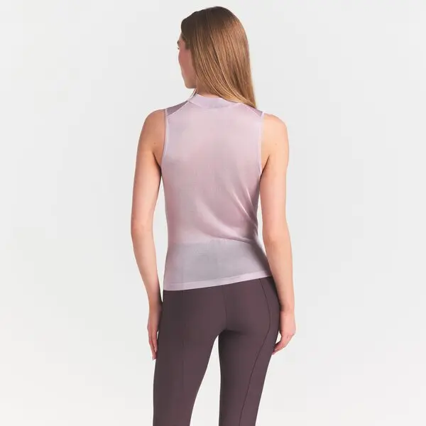 SKIMS Slinky Knit Mock Neck Tank Top - Iris Mica