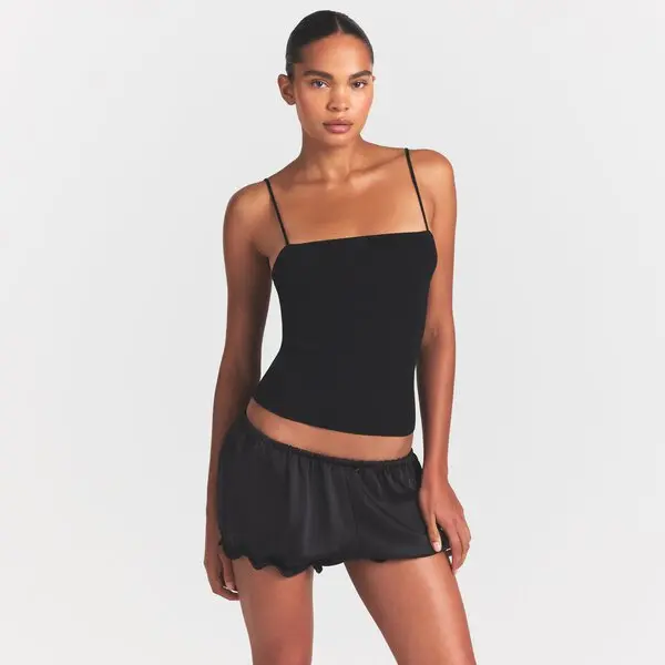 SKIMS Refined Knit Cami - Obsidian