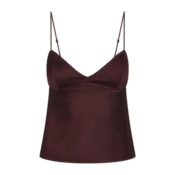 SKIMS Satin Cami Top - Currant