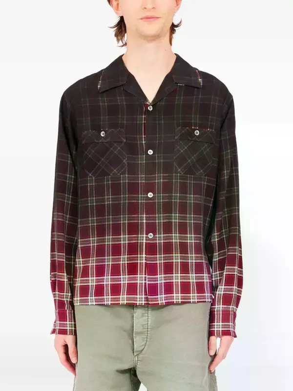 MAISON MARGIELA Ombre Plaid Shirt