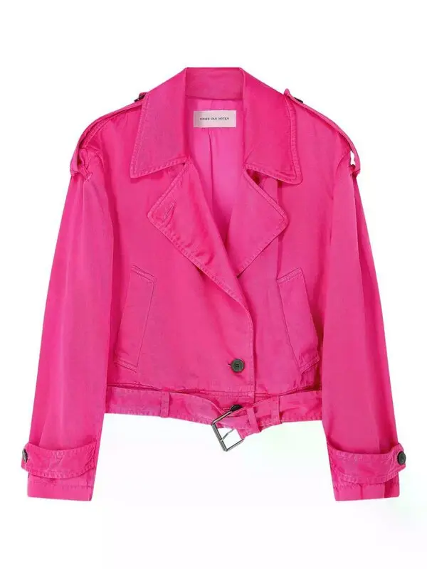 Dries Van Noten Overdyed Biker Jacket