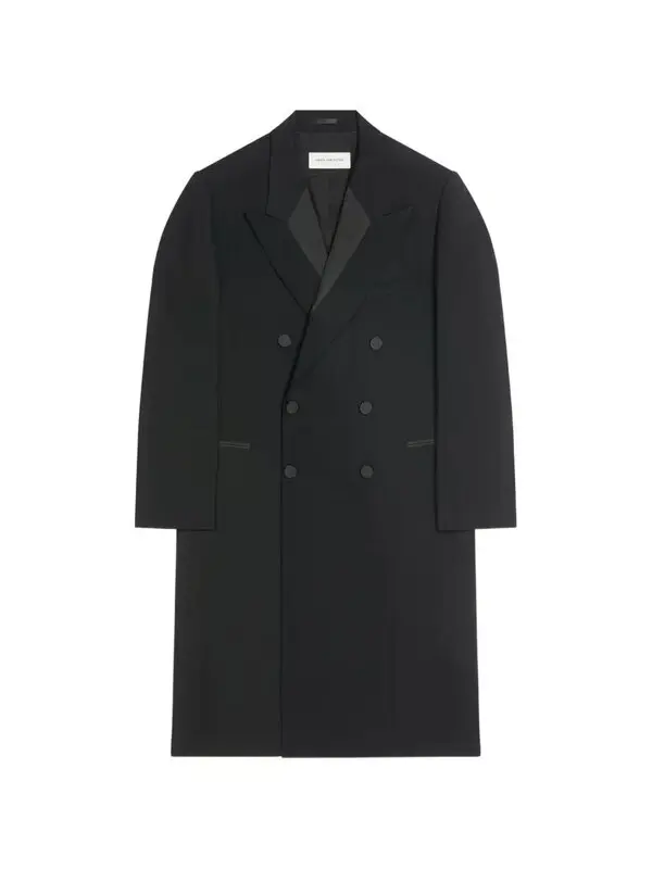 Dries Van Noten Double-breasted Coat - Black