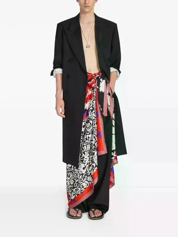 Dries Van Noten Double-breasted Coat - Black