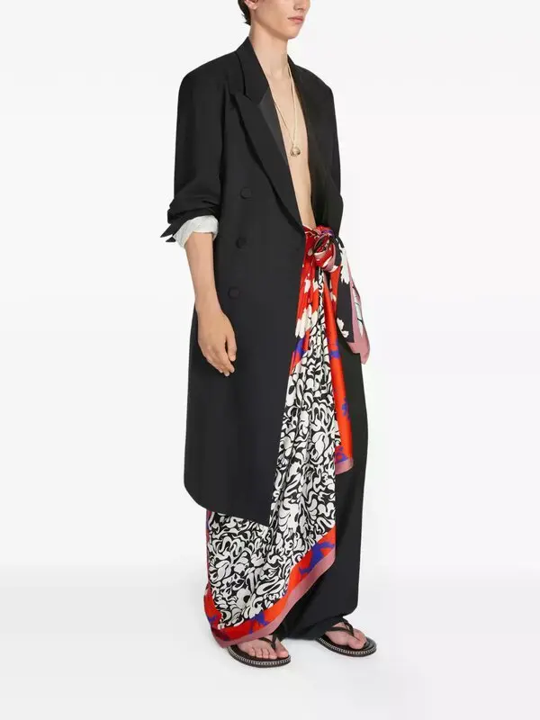 Dries Van Noten Double-breasted Coat - Black