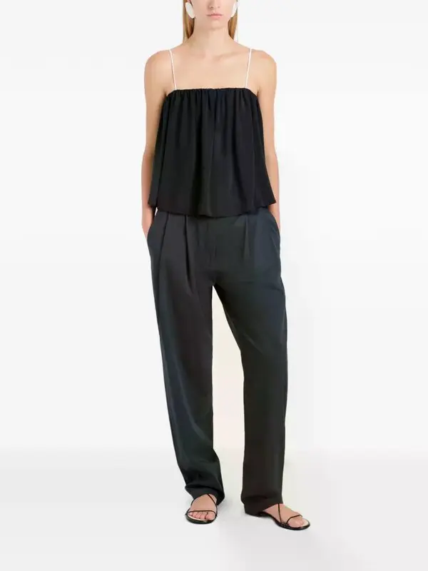 Proenza Schouler White Label Vanna Layered Blouse - Black