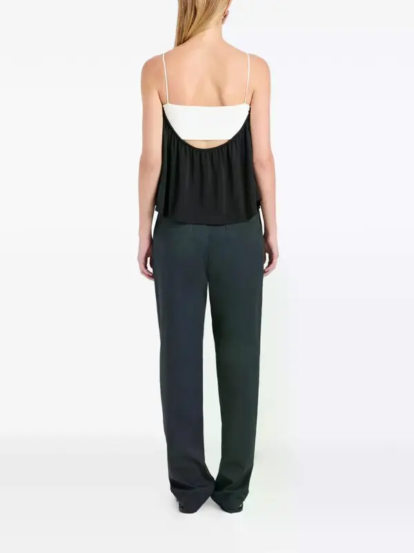 Proenza Schouler White Label Vanna Layered Blouse - Black