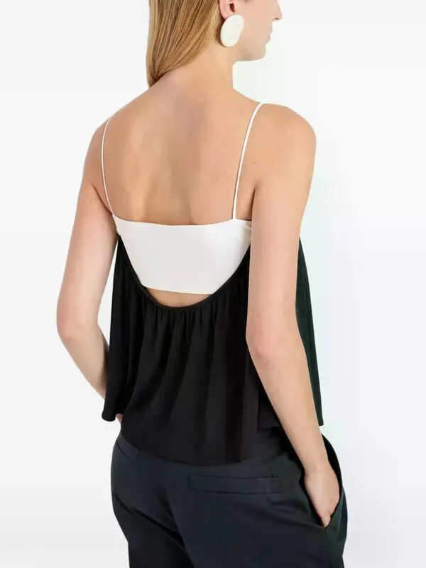 Proenza Schouler White Label Vanna Layered Blouse - Black