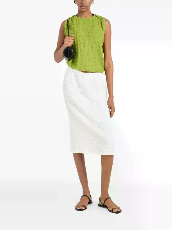 Proenza Schouler White Label Bradley Textured Blouse - Green