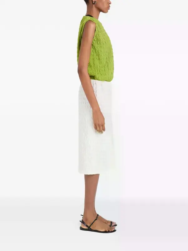 Proenza Schouler White Label Bradley Textured Blouse - Green
