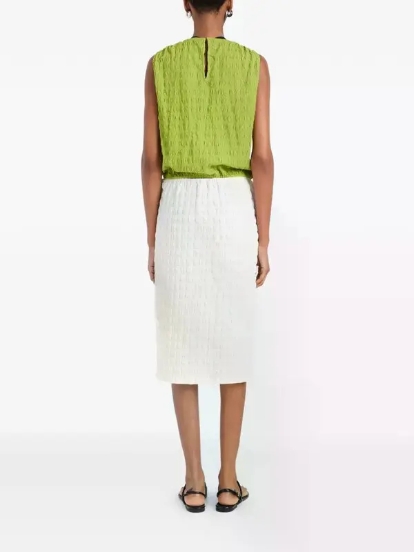Proenza Schouler White Label Bradley Textured Blouse - Green
