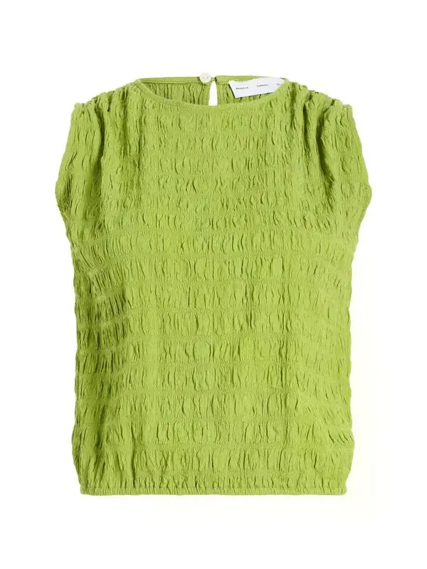Proenza Schouler White Label Bradley Textured Blouse - Green