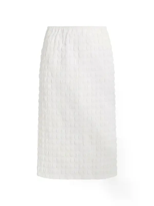 Proenza Schouler White Label Lori Textured Midi Skirt - Neutrals