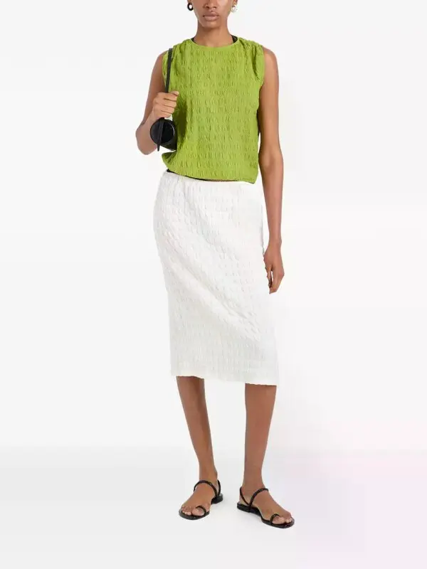 Proenza Schouler White Label Lori Textured Midi Skirt - Neutrals