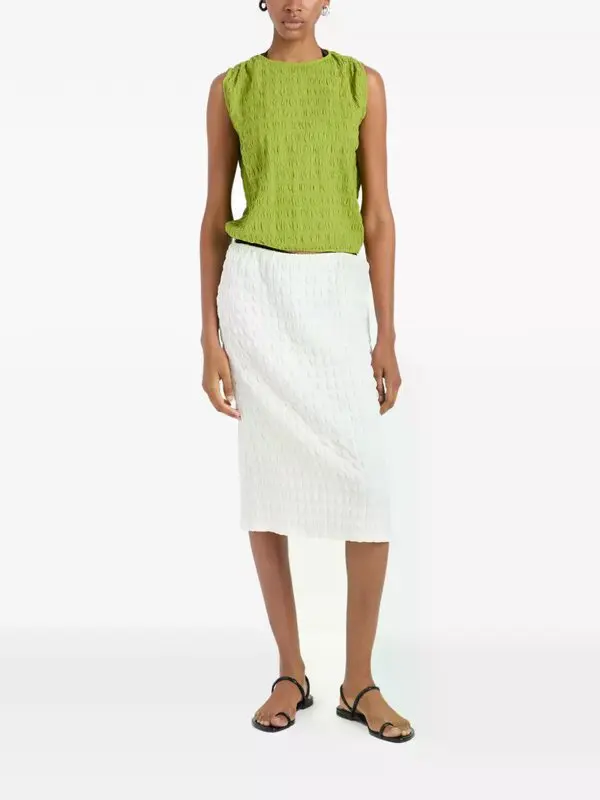 Proenza Schouler White Label Lori Textured Midi Skirt - Neutrals