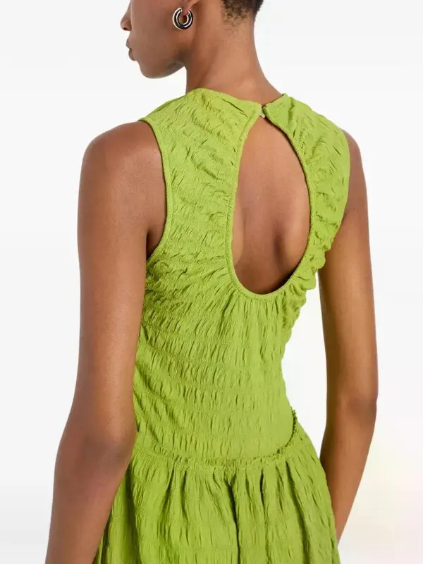 Proenza Schouler White Label Zoira Textured Maxi Dress - Green