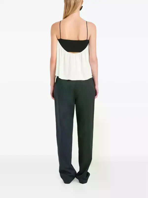 Proenza Schouler White Label Vanna Gathered Strap Blouse - White