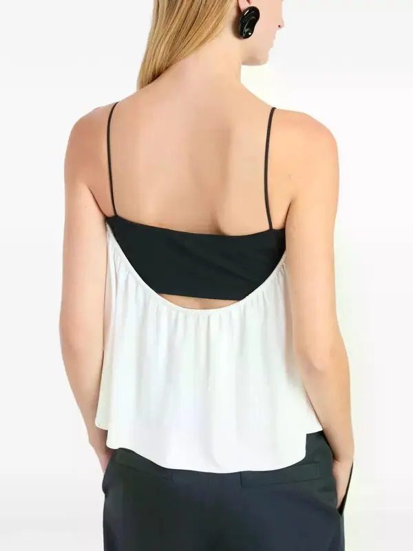 Proenza Schouler White Label Vanna Gathered Strap Blouse - White
