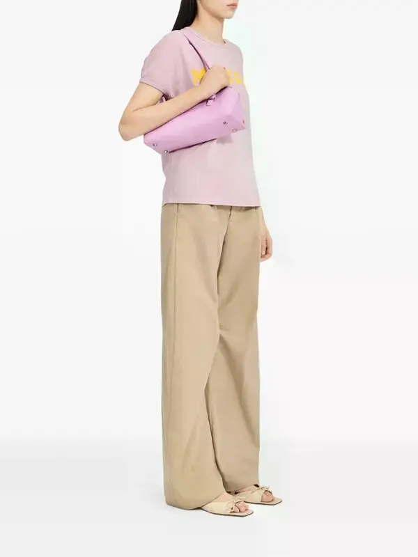 MAISON MARGIELA Jersey T-shirt With Logo Print - Pink