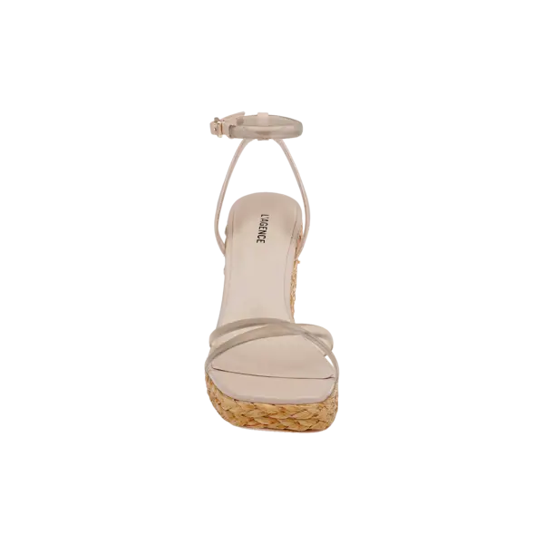 L'AGENCE Malone Wedge Espadrille - Chai Leather