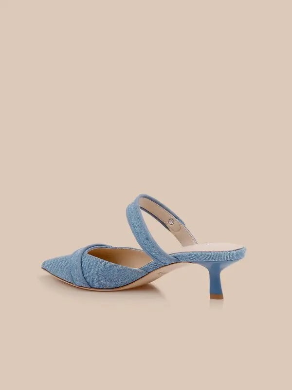 L'Agence Gilliane Denim Mule