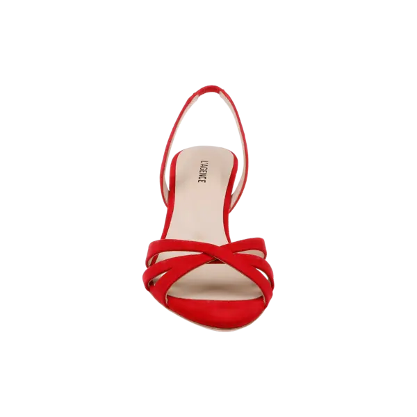 L'Agence Colwill Slingback Sandal - Red Suede