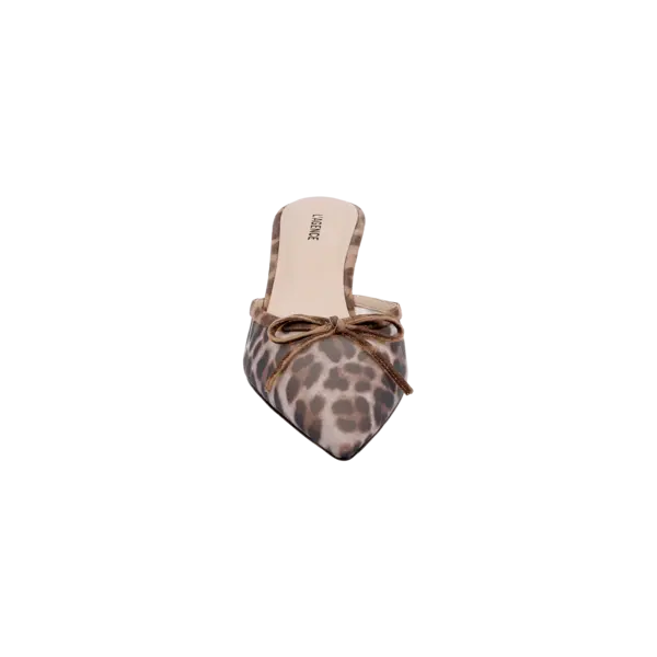 L'Agence Palermo Mesh Mule - Leopard Mesh
