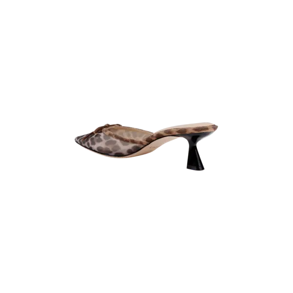 L'Agence Palermo Mesh Mule - Leopard Mesh