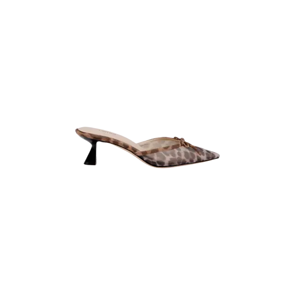 L'Agence Palermo Mesh Mule - Leopard Mesh