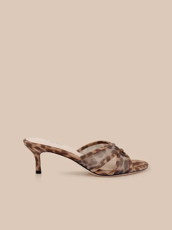 L'Agence Padua Mesh Sandal - Leopard Mesh