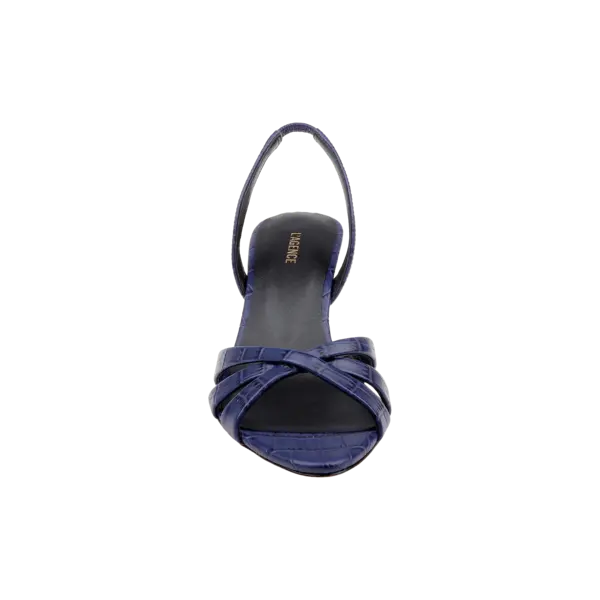 L'Agence Colwill Slingback Sandal - Midnight Croco