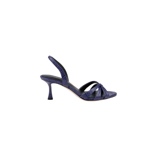 L'Agence Colwill Slingback Sandal - Midnight Croco