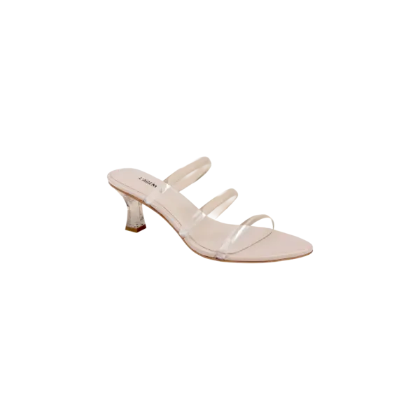 L'Agence Ludovica Kitten-heel Sandal - Chai Leather