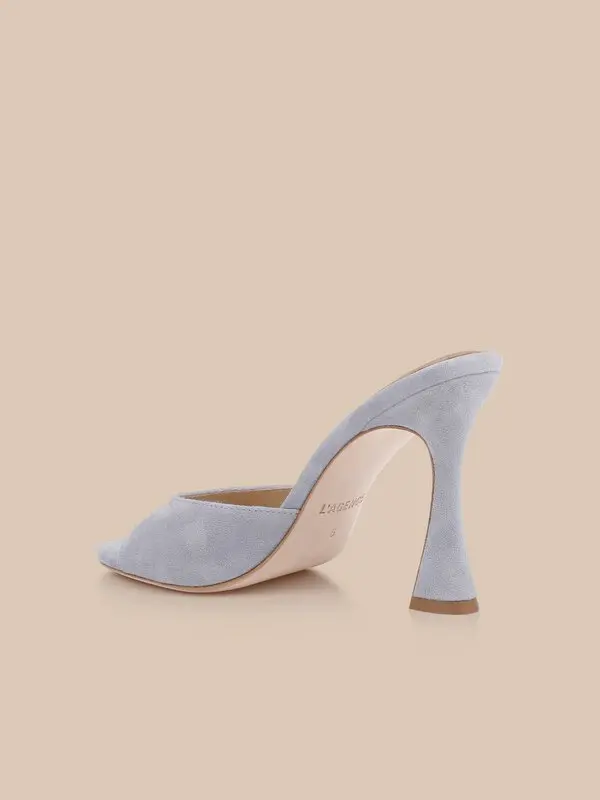 L'Agence Avery Open-toe Mule - Pale Blue
